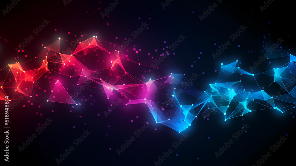 Plexus Space Black Background Digital Desktop Wallpaper HD 4k Network ...