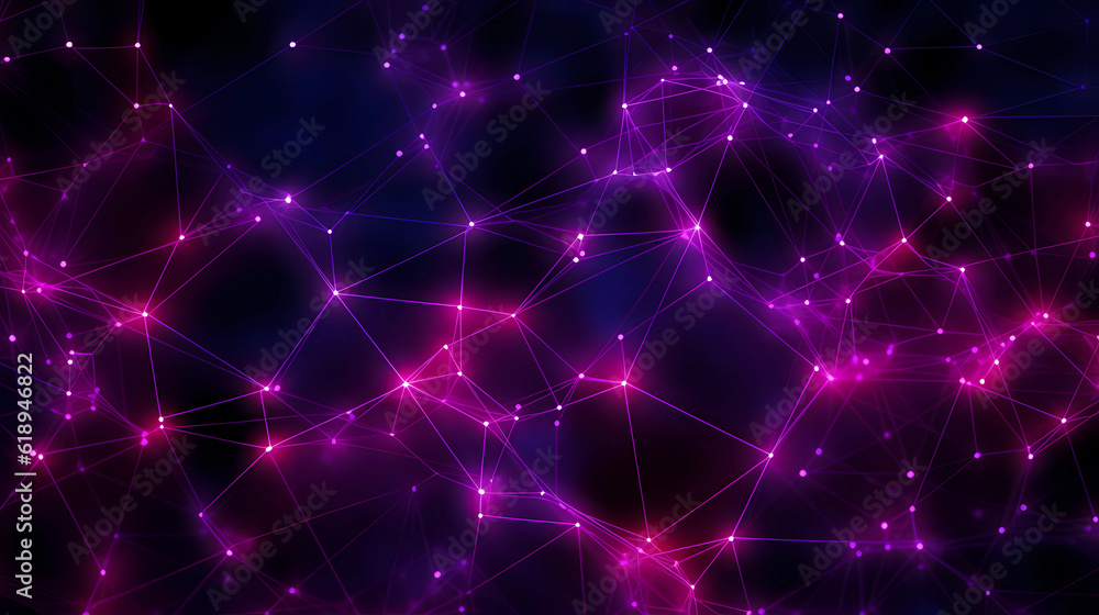 Plexus Space Black Background Digital Desktop Wallpaper HD 4k Network ...