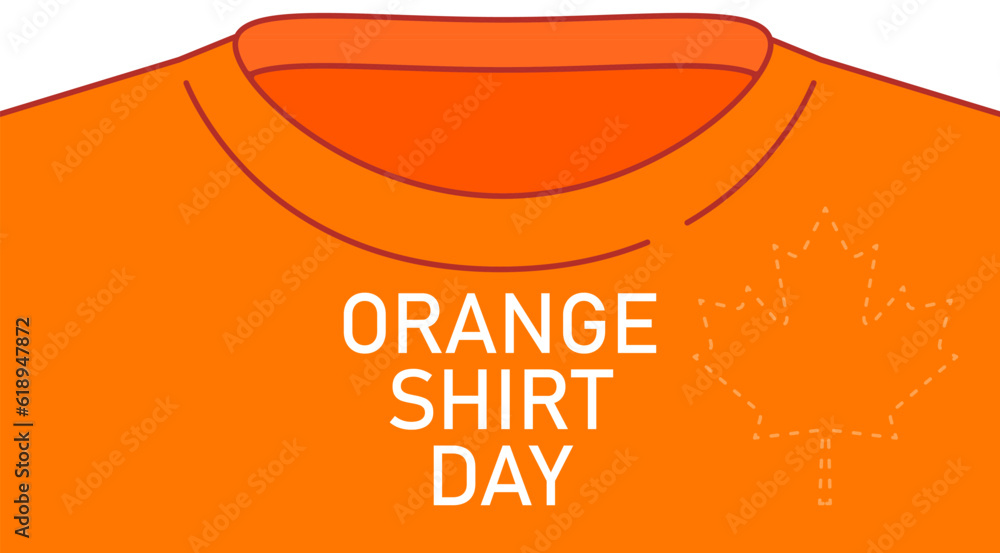Orange shirt day in honor of the indigenous Canadian children against ...