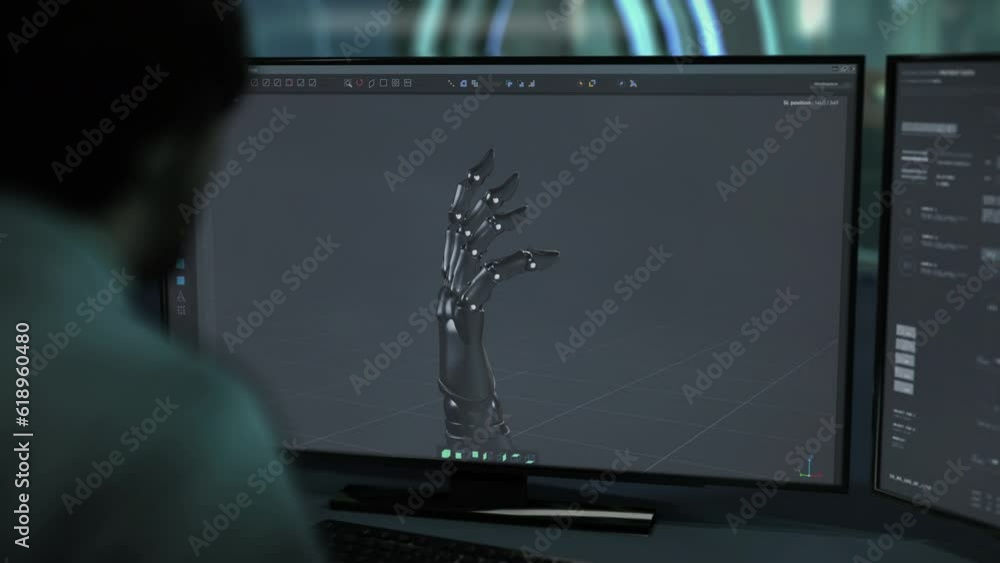 Assembling the small mechanisms of the 3d realistic robotic arm project ...