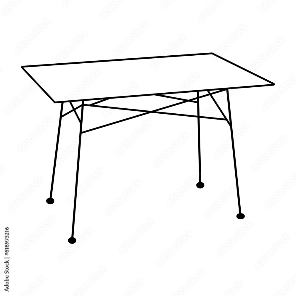 Table icon vector, filled flat sign, solid pictogram isolated on white ...