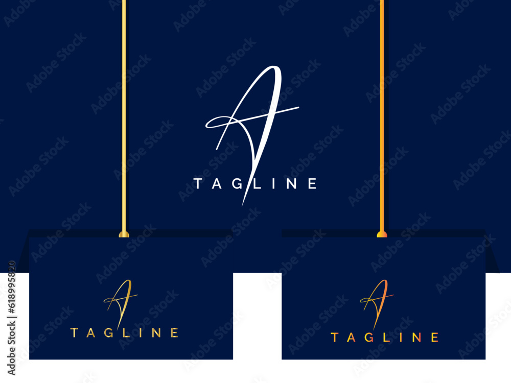 Signature A letter logo design. A Signature. Handwritten A. Script ...