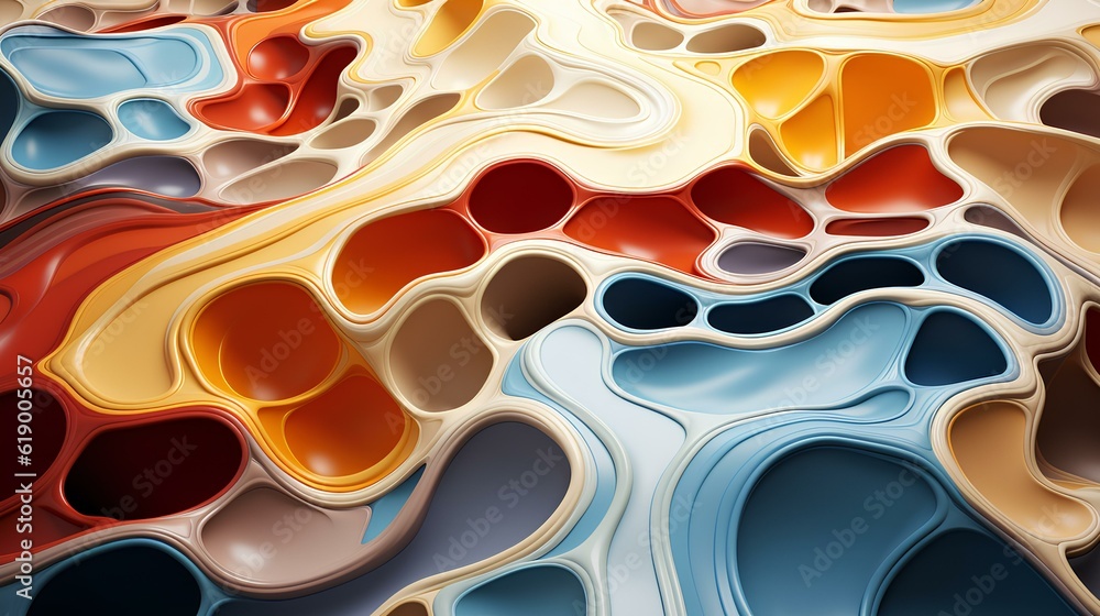 volcanic planet curvature horizon flat silky smooth surface, fractal ...