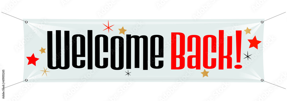 Welcome back Stock Vector | Adobe Stock