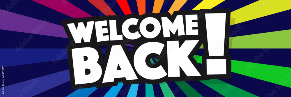 Welcome back Stock Vector | Adobe Stock