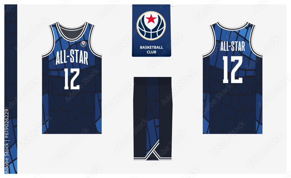 Basketball uniform mockup template design for sport club. Basketball ...