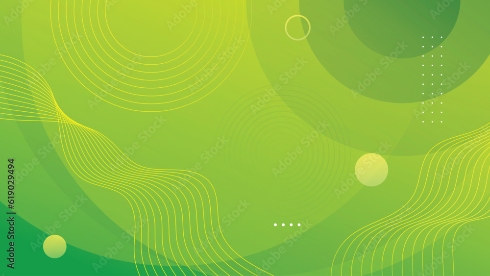 Vetor de Green wave liquid overlapp layer banner template. Vector ...