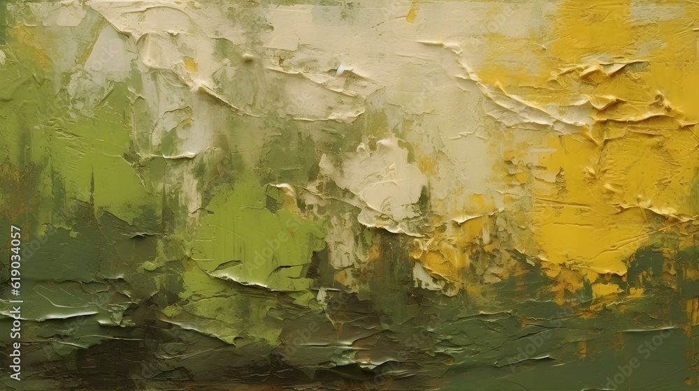 Paint Texture in olive Colors with visible Brush Strokes. Artistic ...