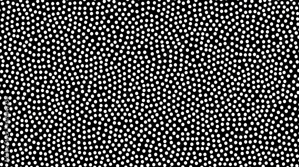 Seamless hand drawn small dense polkadot animal spots pattern in white ...