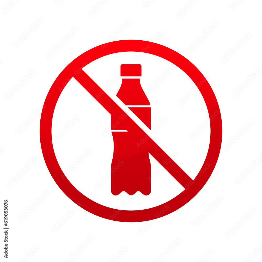 No soft drink sign isolated on white background Stock Illustration ...