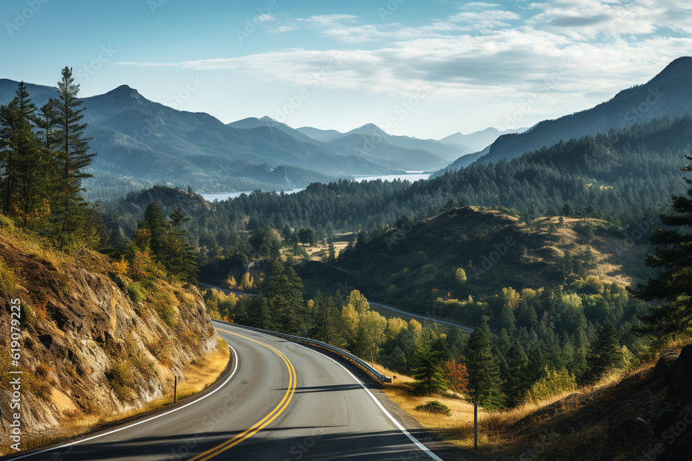 scenic byways or designated routes known for their natural beauty ...