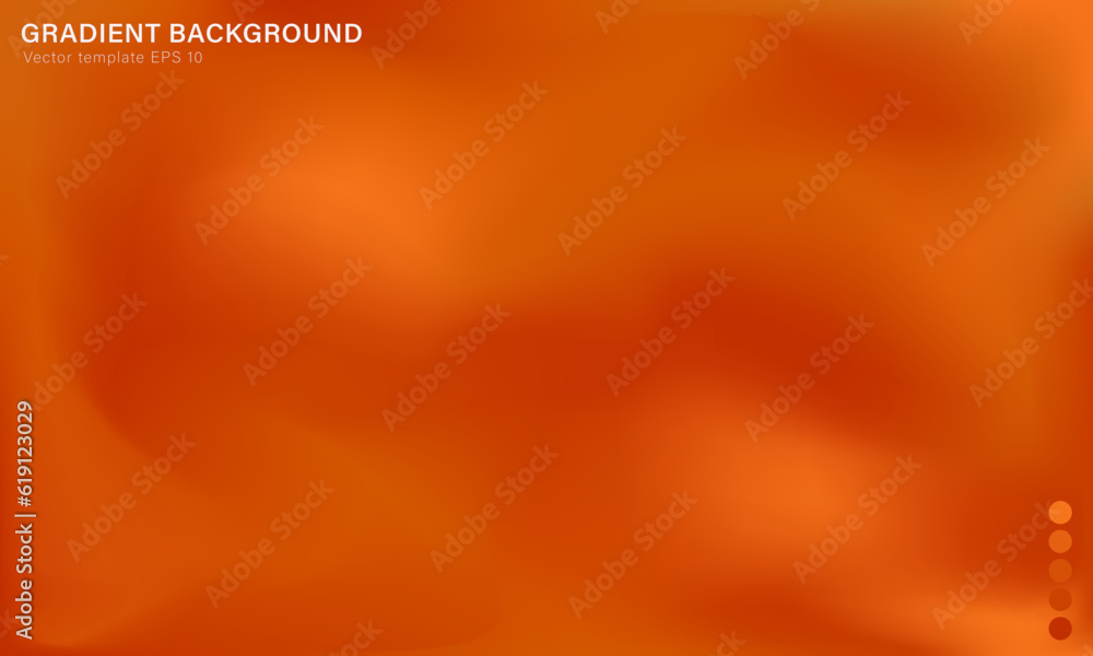 Abstract background with blurred bright orange gradient. Vibrant fluid ...