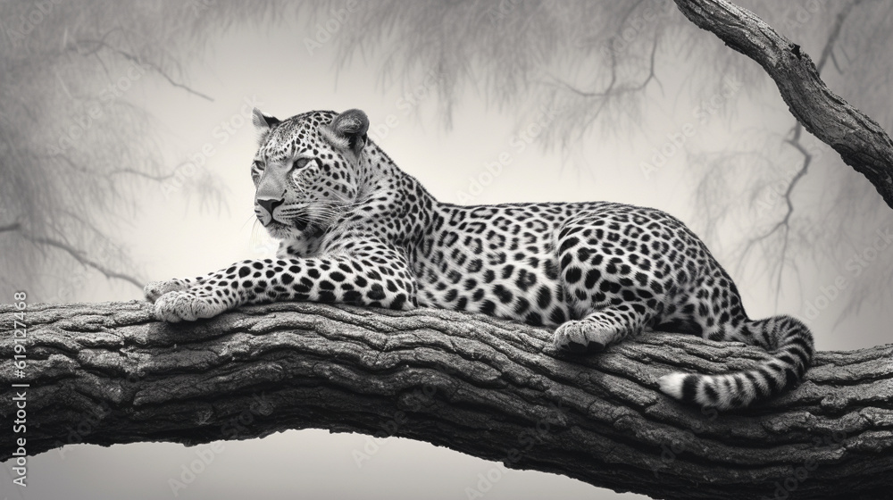 leopard on tree HD 8K wallpaper Stock Photographic Image Stock Photo ...