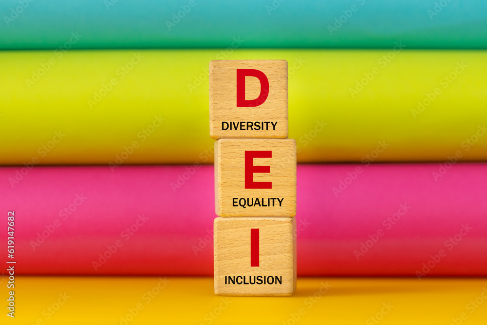 DEI Symbol, Diversity, Equality, Inclusion, Company Team Building ...