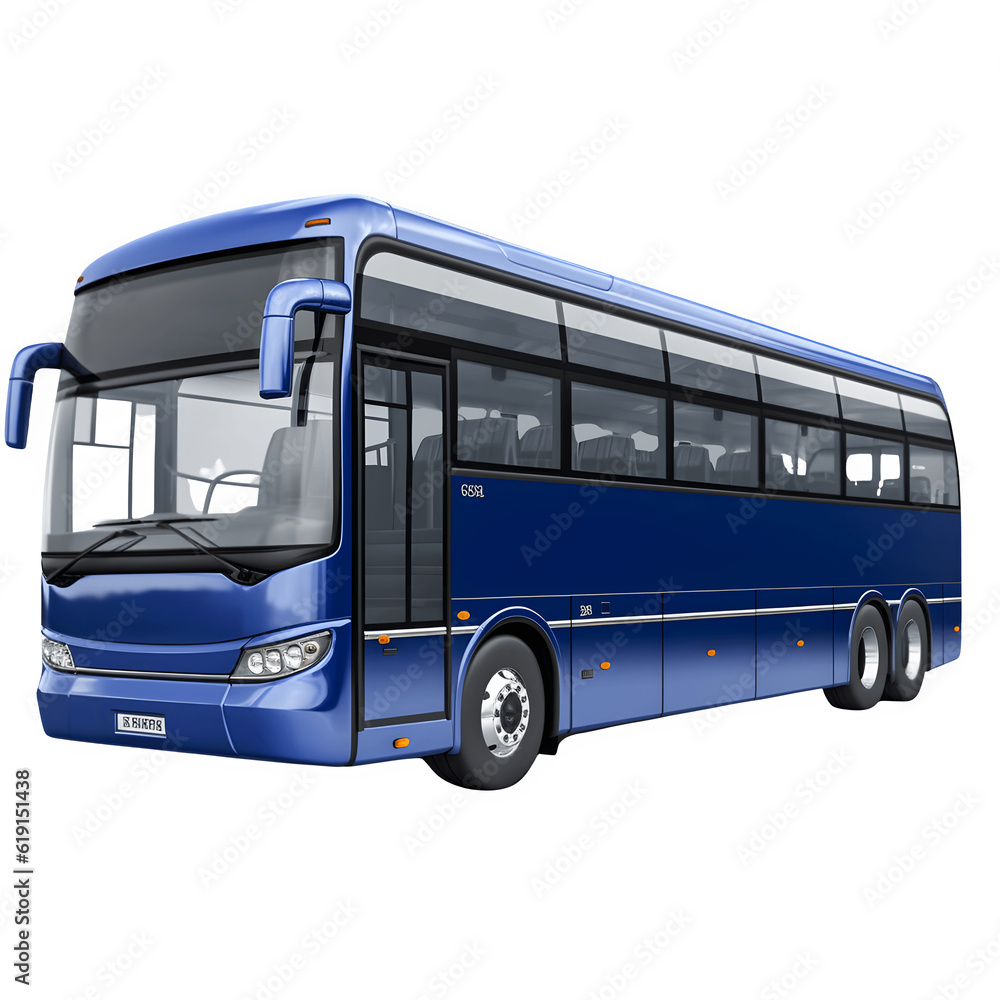 Navy blue Bus on transparent background, png file, isolated, white ...