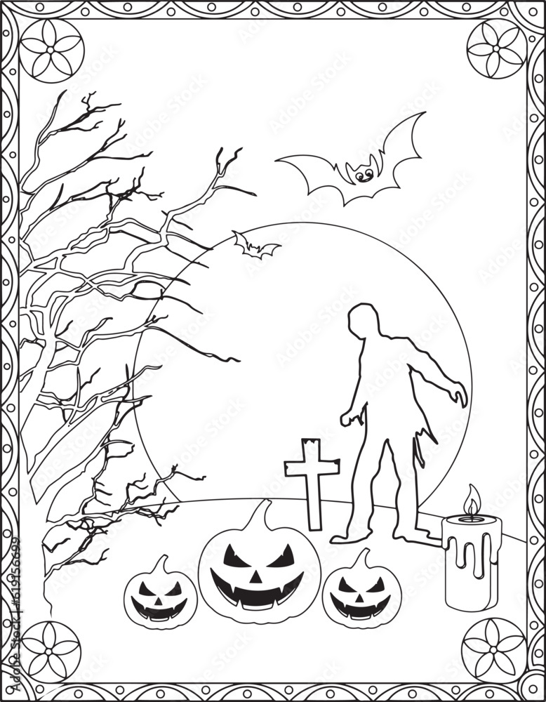Halloween Coloring Pages, Halloween Coloring pages for kids, Halloween ...