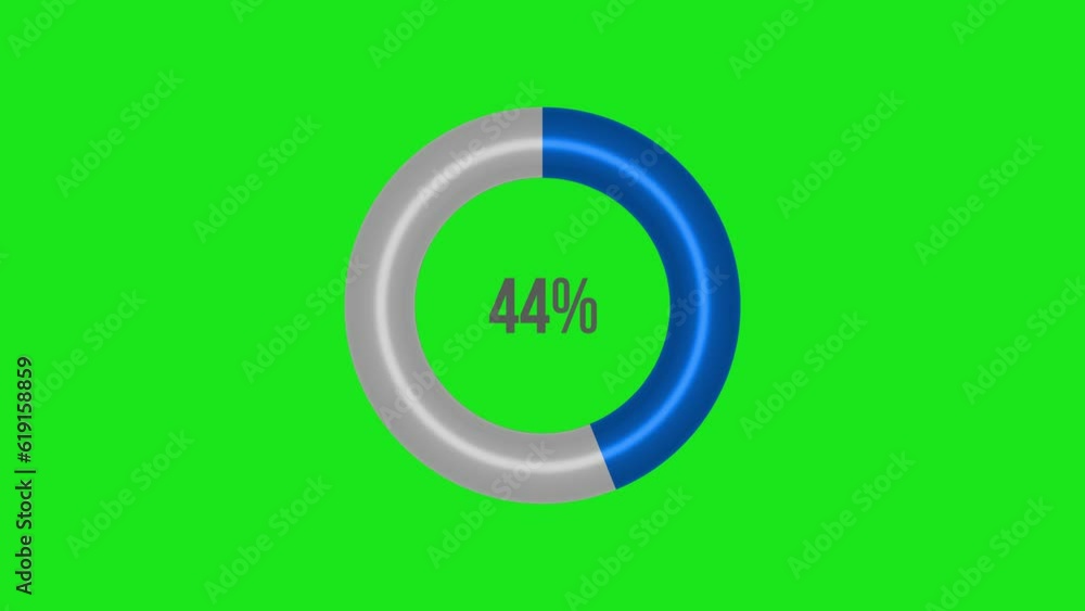 50 percent circle round Doughnut Pie chart motion graphic. 50 percent ... 50 percent circle round Doughnut Pie chart motion graphic. 50 percent ...