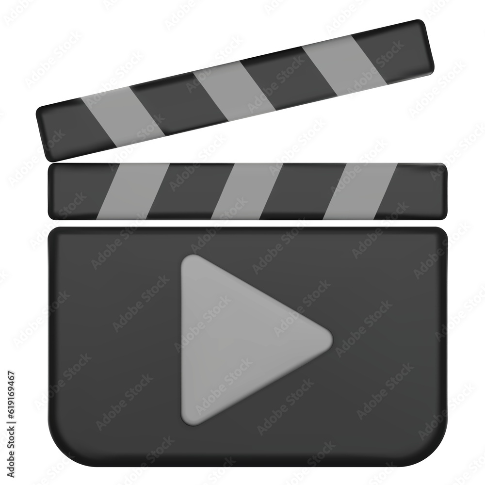 Clapper board icon. Media player icons. Video player icons. Film ...