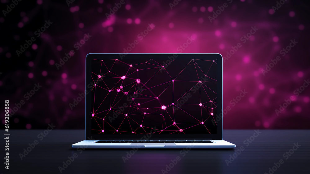 Plexus Space Black Background Digital Desktop Wallpaper HD 4k Network ...