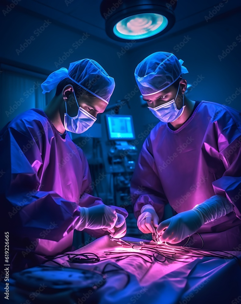 Team surgeon at work in operating room ai generated Stock Photo | Adobe ...