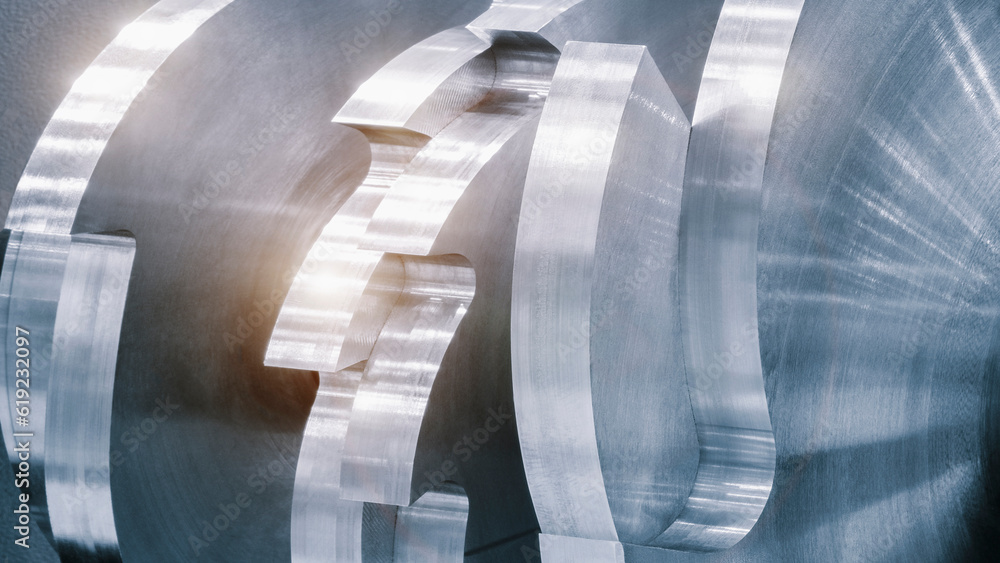 Milling metal cutter tools for CNC machine, dustrial design background ...