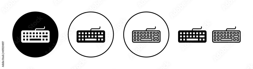 Keyboard icon set for web and mobile app. keyboard sign and symbol ...