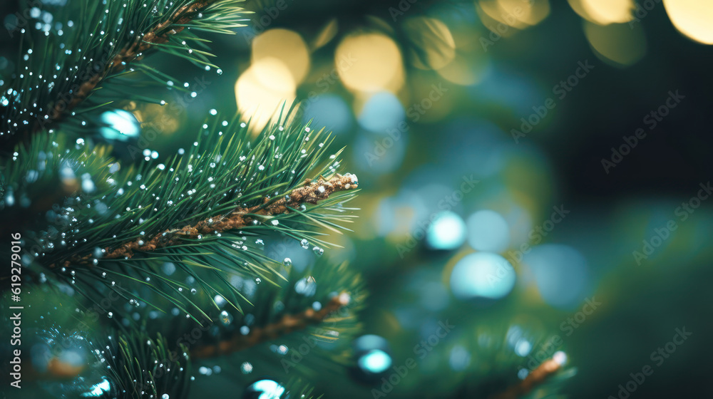 Macro christmas tree background Stock Photo | Adobe Stock