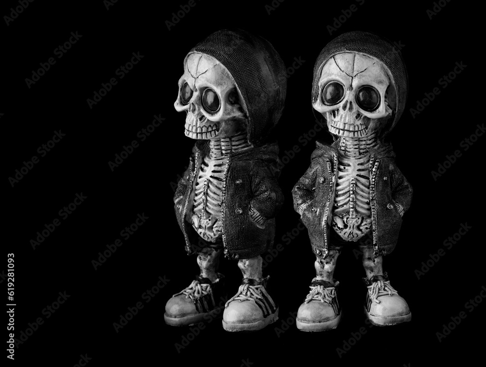 Skeleton people Halloween day of the dead Homemade by photographer ...