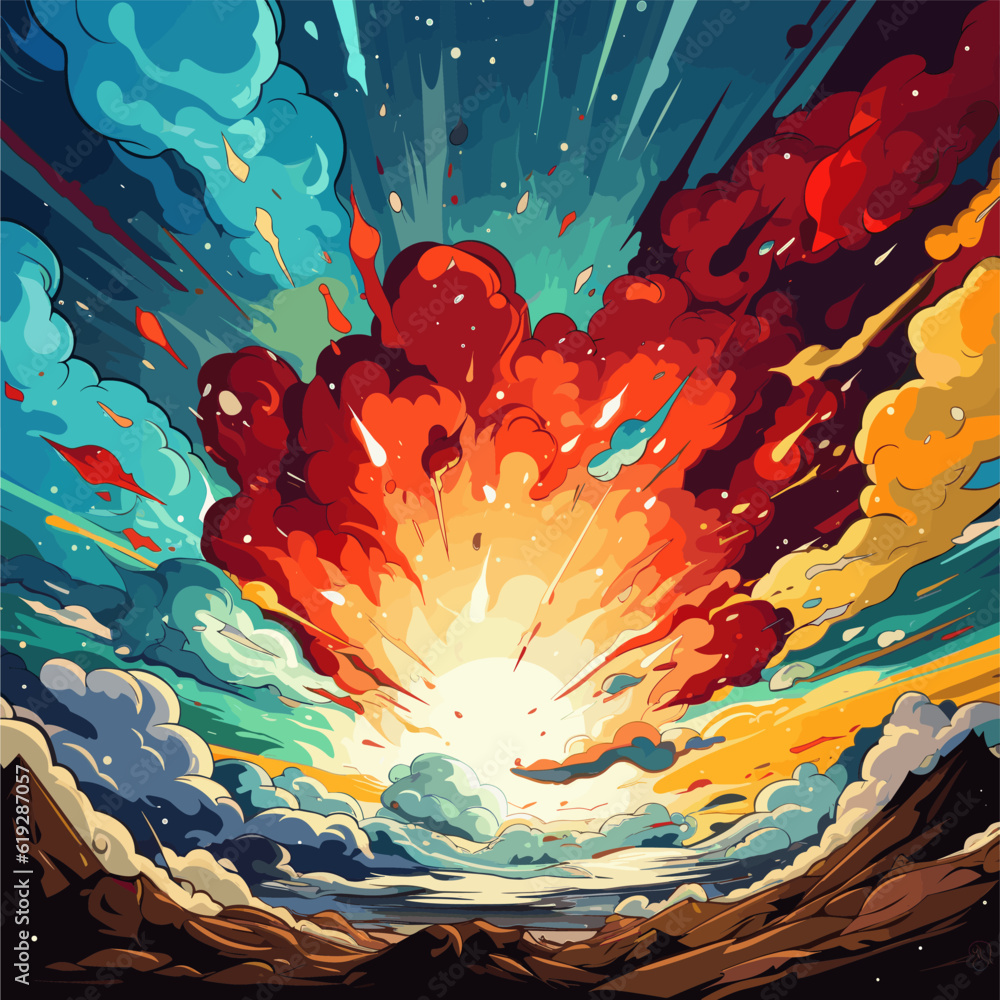 Abstract Comic Background vector, pop art comic background illustration ...