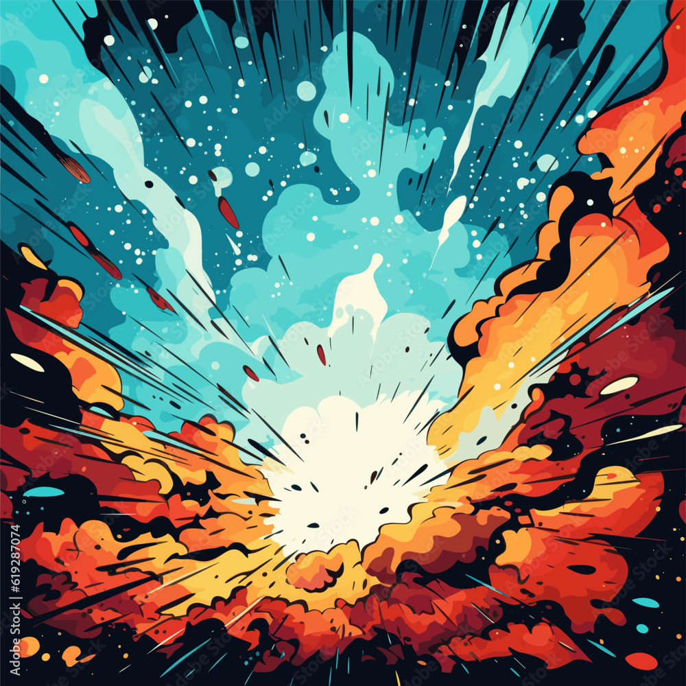 Abstract Comic Background vector, pop art comic background illustration ...