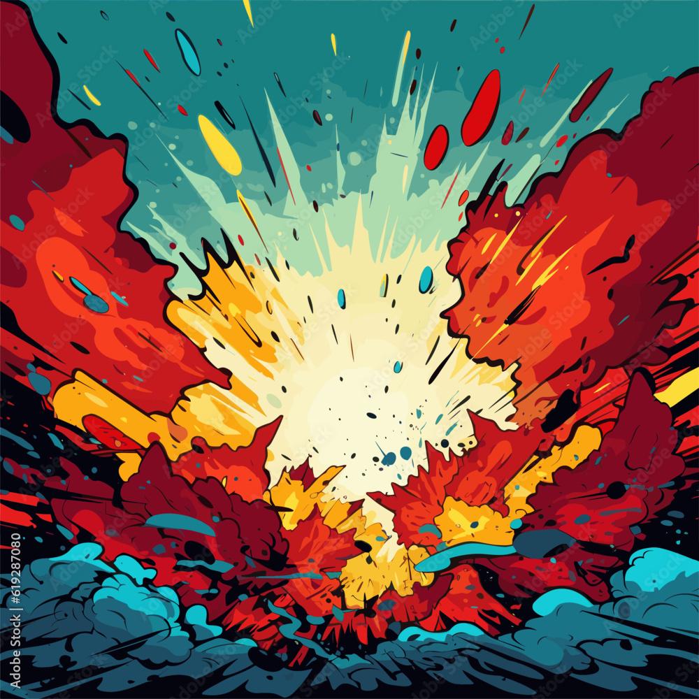 Abstract Comic Background vector, pop art comic background illustration ...