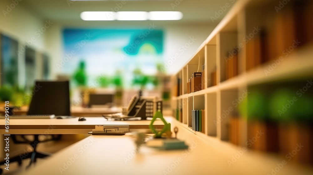 miniature version of office setup , empty office space, best for ...