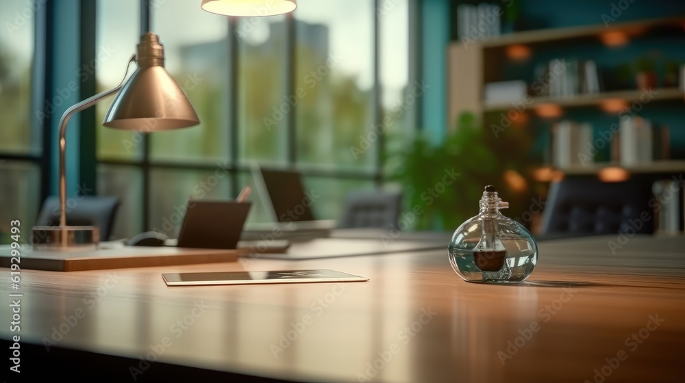 Midday Morning office interior table Abstract office interior office ...