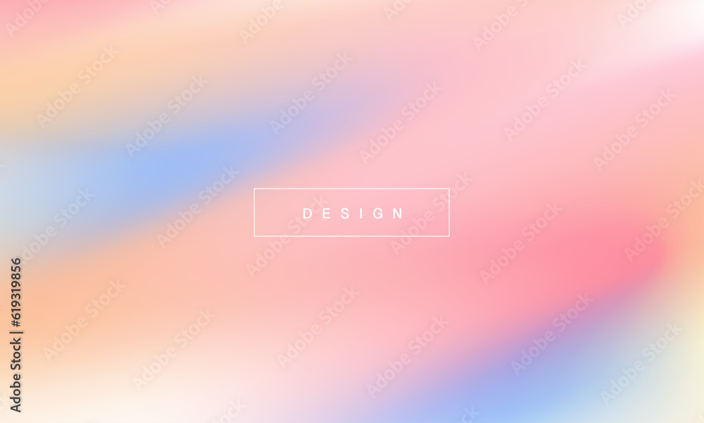 Holographic gradient pastel modern background. blue, pink ,yellow and ...