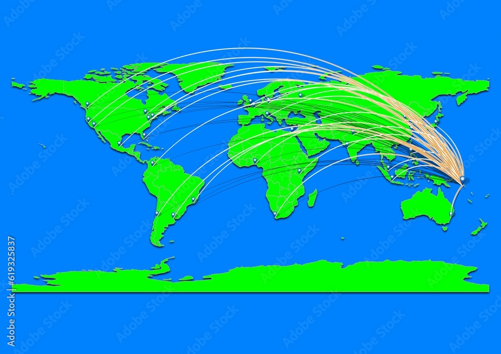 Vibrant Honiara, Solomon Islands map - Export concept map for Honiara ...