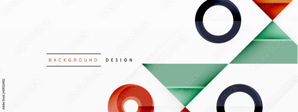 Circle minimal abstract background. Design for wallpaper, banner ...