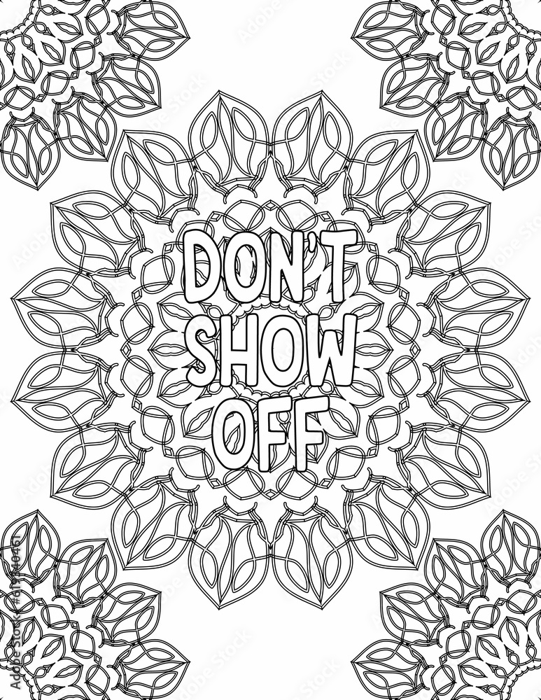 Printable Growth Mindset Coloring sheet, Mandala Coloring sheet for ...