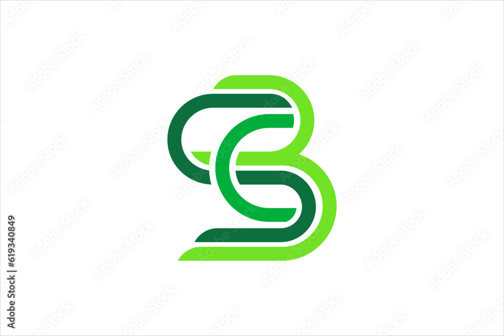 SBC logo design initial linked shape icon symbol business company ...