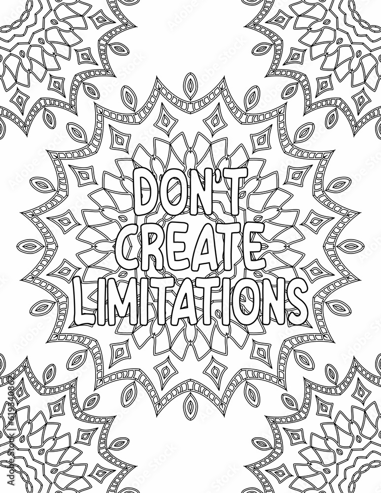Printable Growth Mindset Coloring Pages, Mandala Coloring Pages for ...