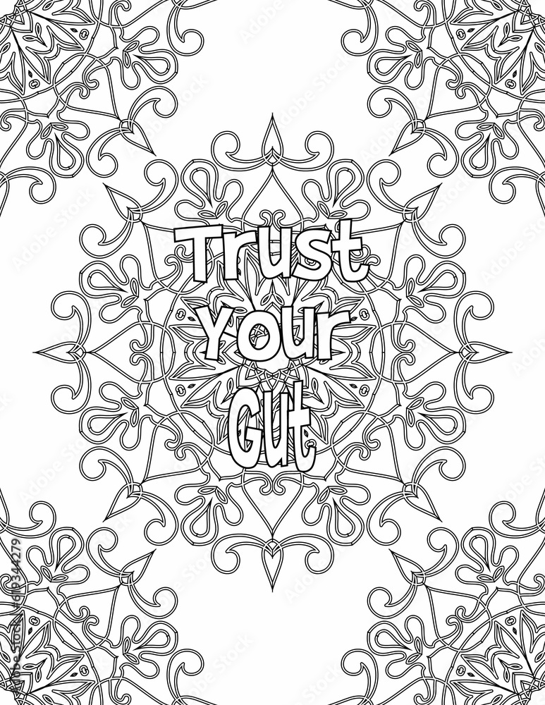 Printable Kindness Coloring Pages, Mandala Coloring sheet for Self-love ...