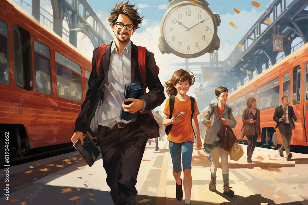 the varied expressions and activities of busy people going about their ...