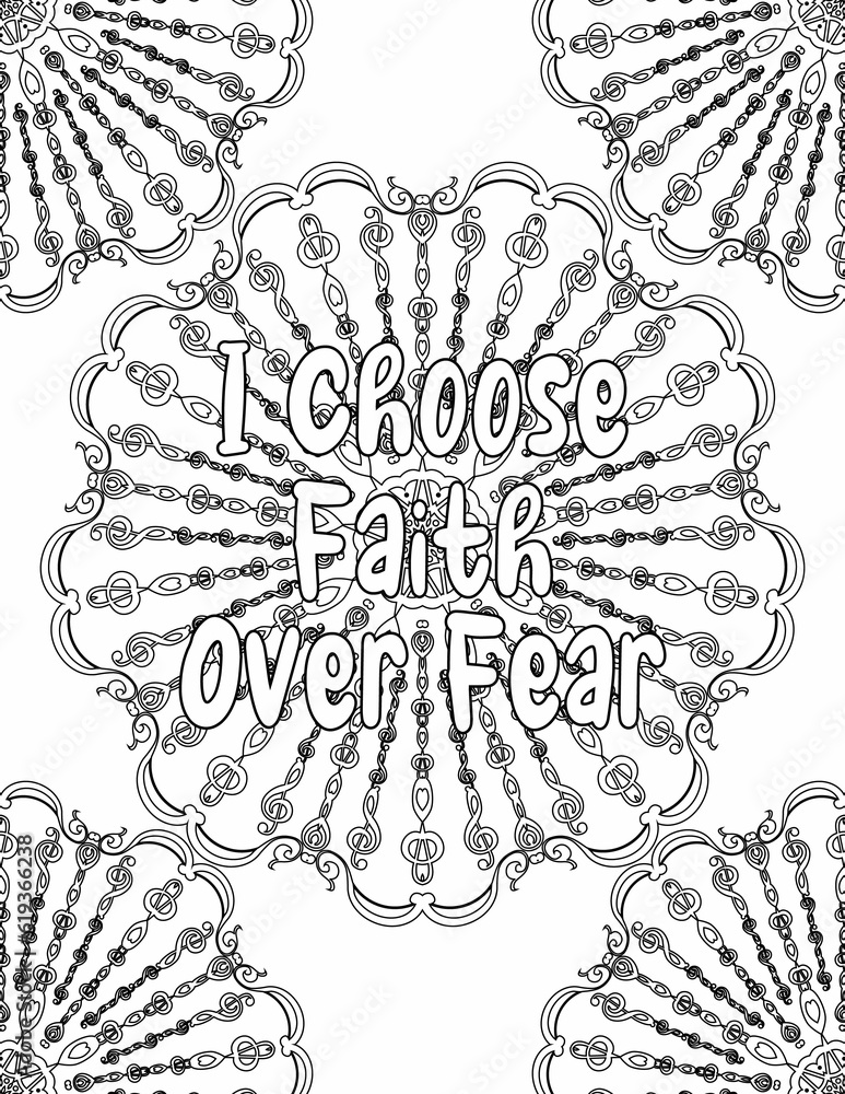 Positive Affirmation Coloring sheet , Mandala Coloring Pages for ...
