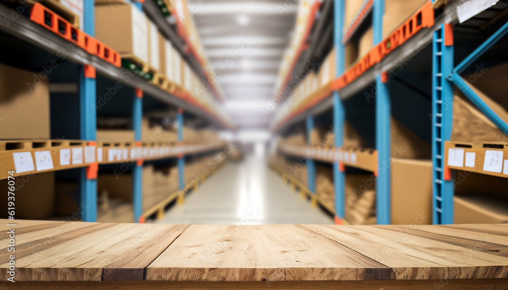 Wooden board empty table in front of blurred background. Perspective ...