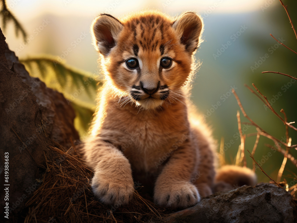 Cute Baby Puma