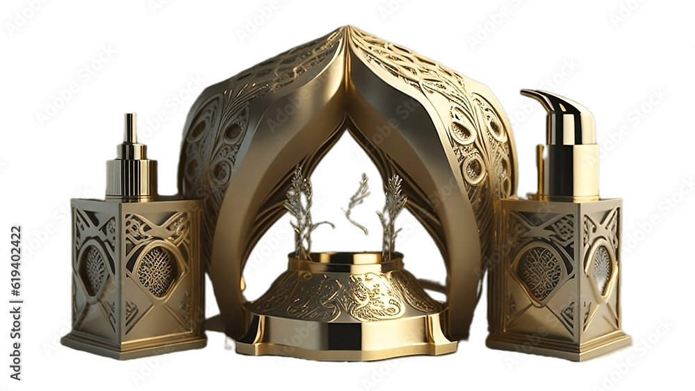 Podium Glory and Elegance: Majestic Royal Crown on White Background ...