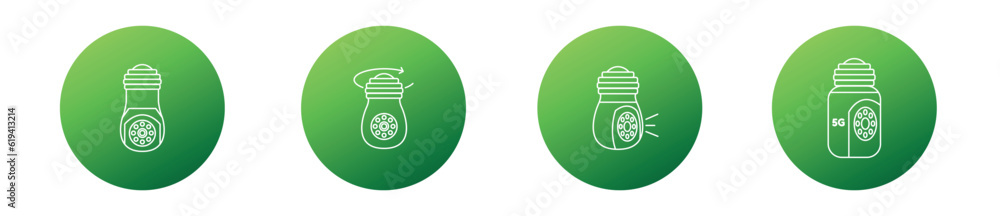 Bulb camera modern circular icon set, security cam concept, intercom ...