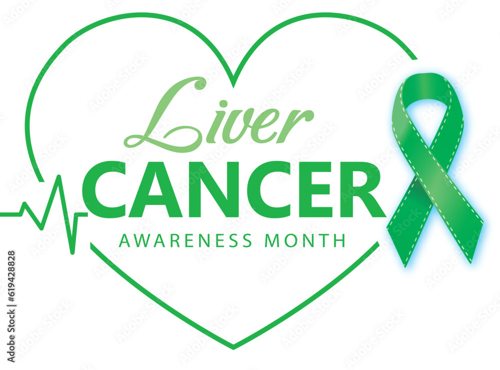 Vecteur Stock Green Ribbon – Symbol of the fight against liver cancer ...