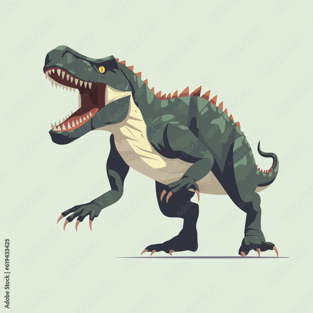 Giganotosaurus vector flat minimalistic isolated illustration Stock ...