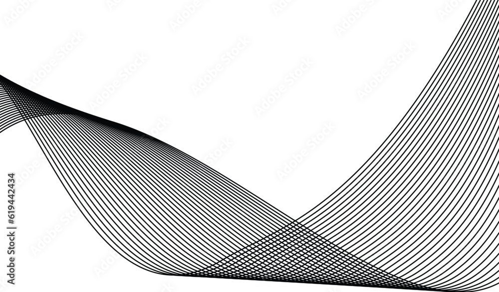 abstract Black line background Modern luxury concept. Vector ...