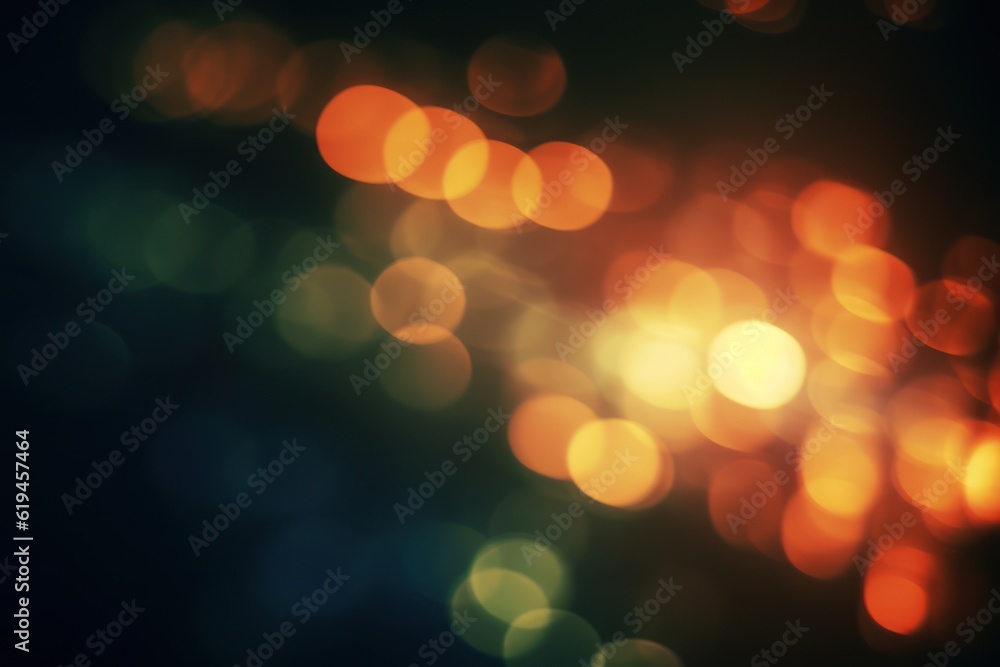 lens flare bokeh chromatic abberation effect on black background ...